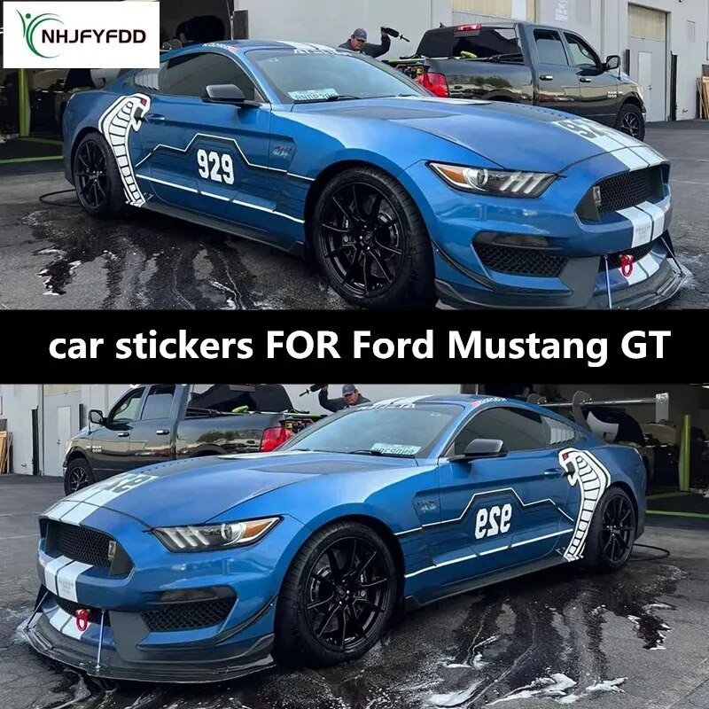 04r New custom car stickers FOR Ford Mustang GT body exterior ...