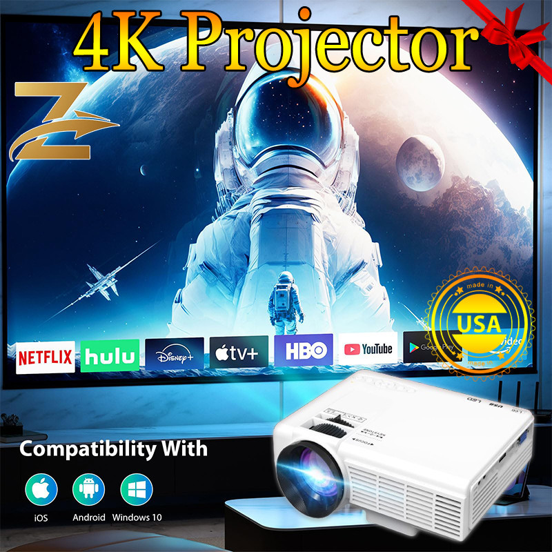 Popular Mini Projector HD 4K Wifi Bluetooth Projector Small projector ...