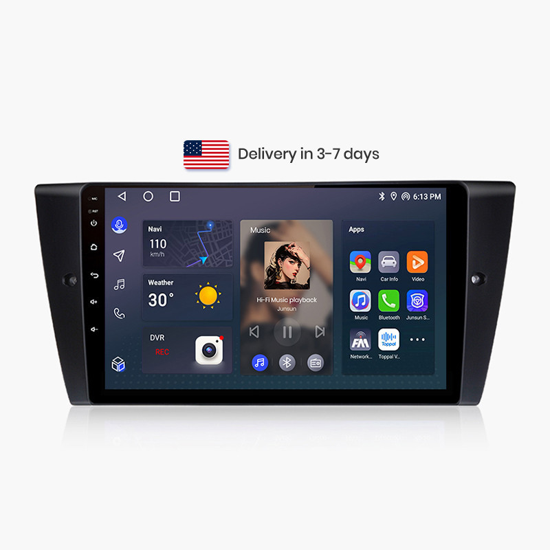 Junsun Car Audio for BMW E90 E91 E92 E93 US Stock CarPlay Android Auto ...