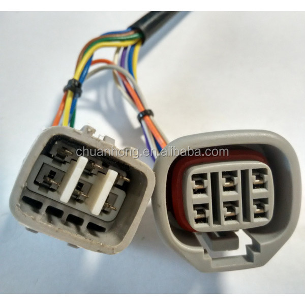 6 Pin male and female housing plug Or wiring harness Pigtail for Toyota ...