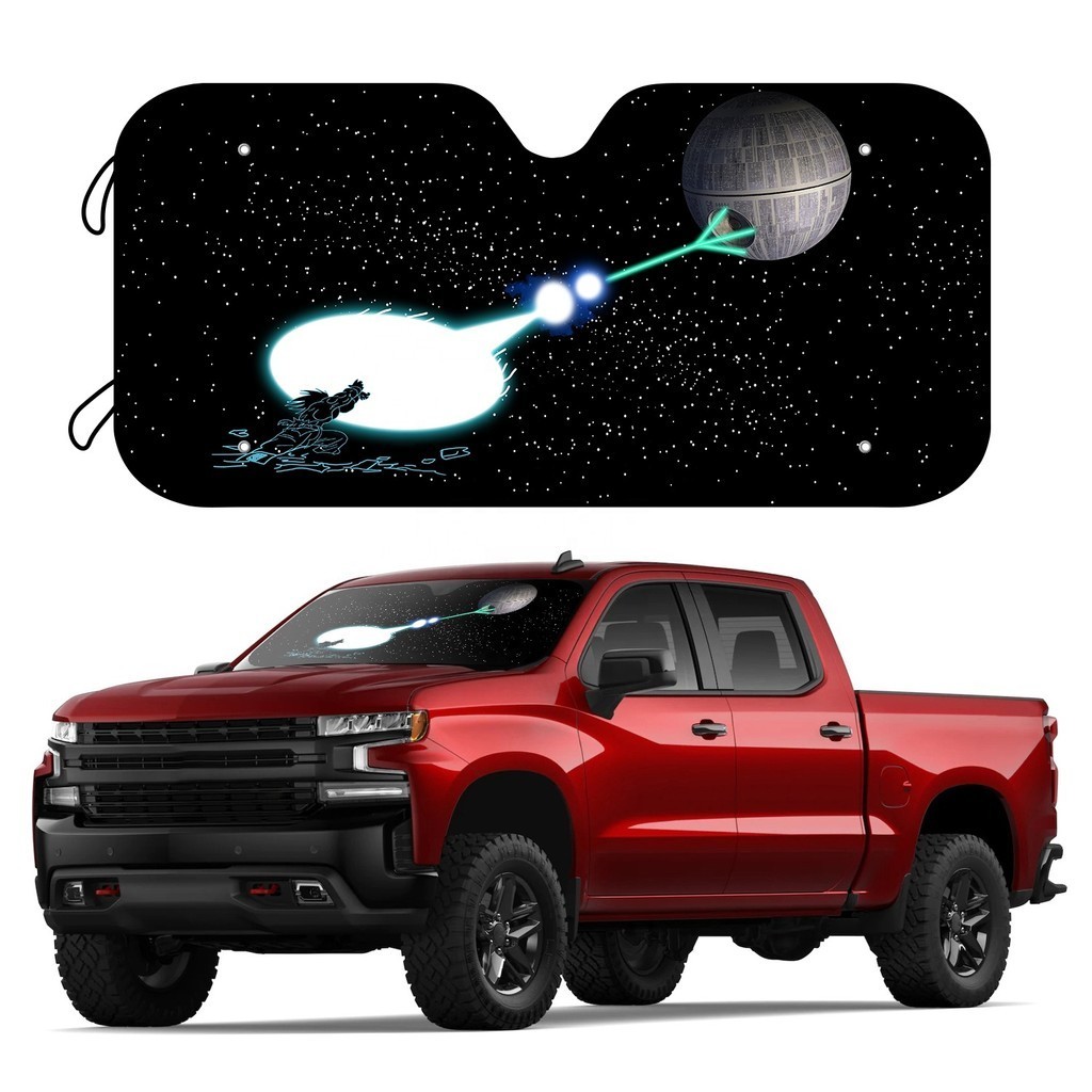 Windshield Sun Shade Cardboard Space Front Auto Car Windshield Sun ...