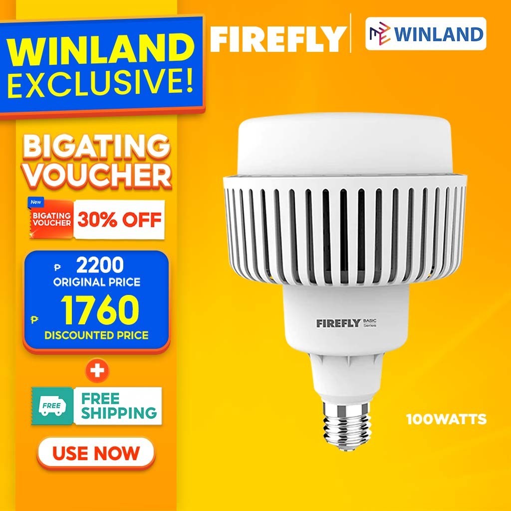 Firefly by Winland Basic Series LED High Power Lamp Light 100W Daylight ...