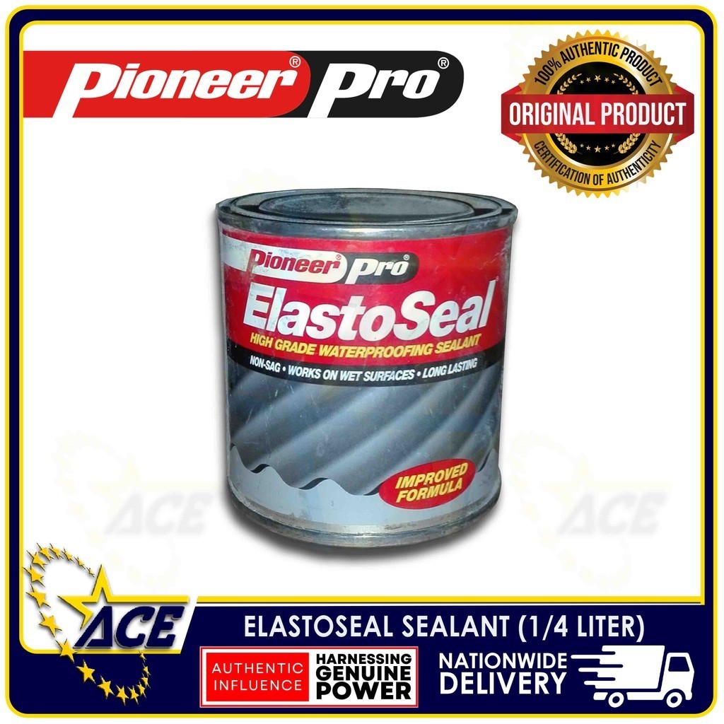 Pioneer Elastoseal High Grade Waterproofing Sealant ( 1/4 liter can) | Shopee Philippines