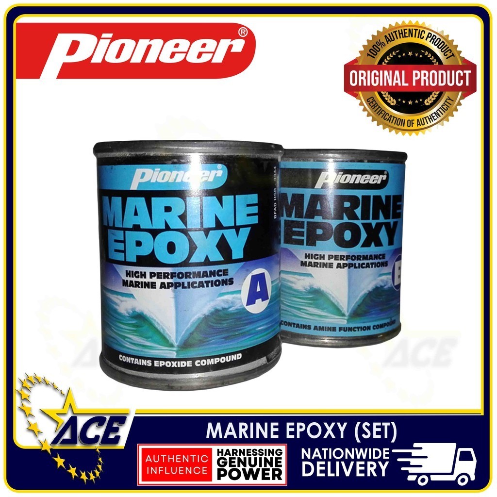 Pioneer Marine Epoxy (1/4 pint set) A & B 1/8 liter size | Shopee ...