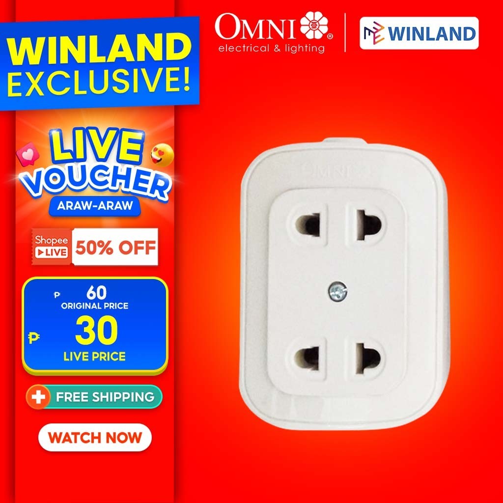 Omni by Winland Surface 2 Gang Convenience outlet 10A | 250V Original ...