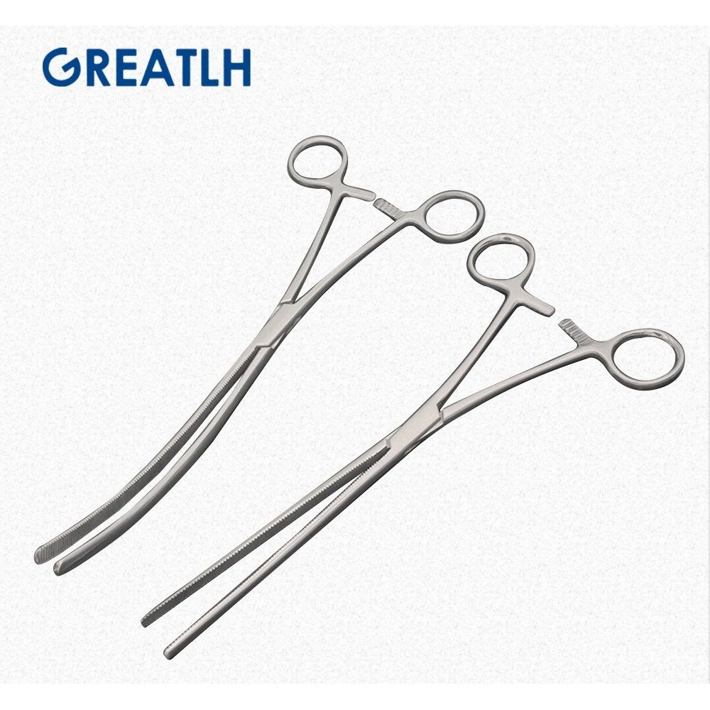 Bowel Clamps Intestinal Forceps Straight Curved Veterinary Medical ...