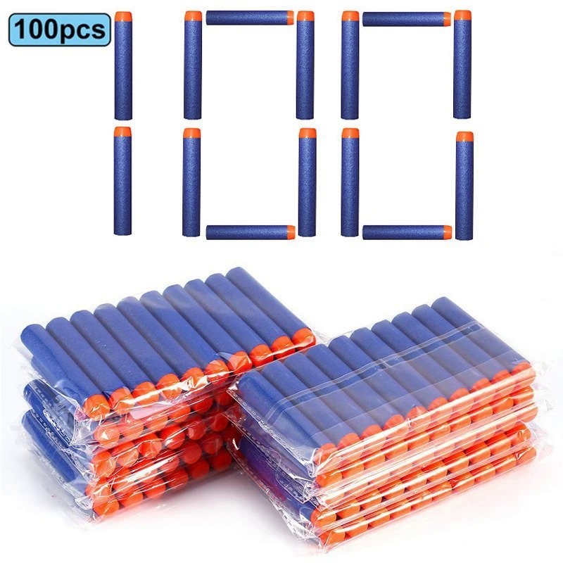 100PCS Darts For Nerf Universal Suction Soft Head 7.2cm Refill Darts ...