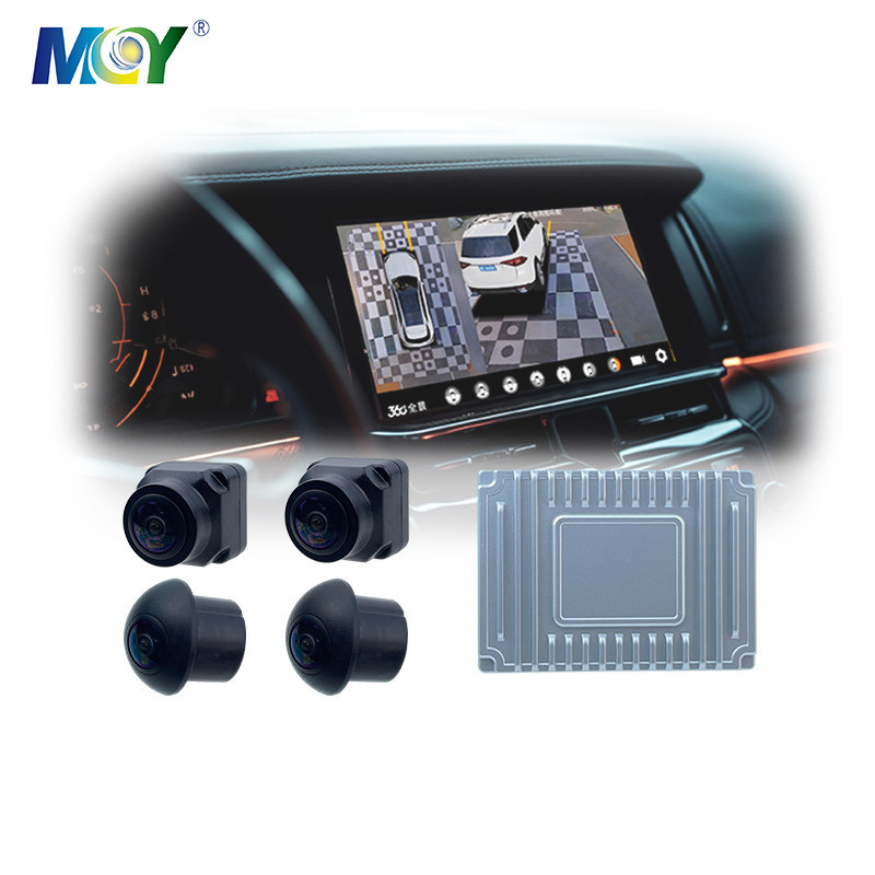720P Universal 2D 3D 360 Degree Surround Round Rear View Car Reverse 4 ...