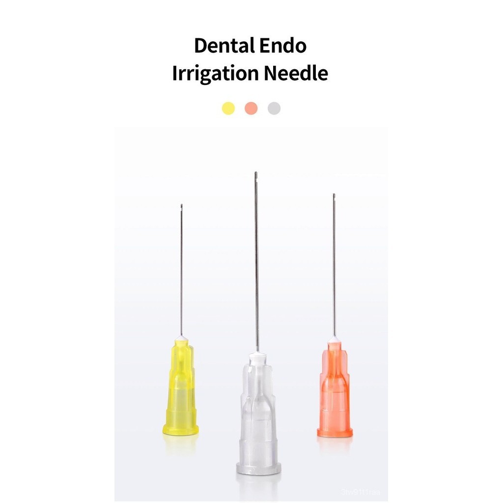 100pcs/Bag AZDENT Dental Endo Irrigation Needle Tip Dental Root Canal ...