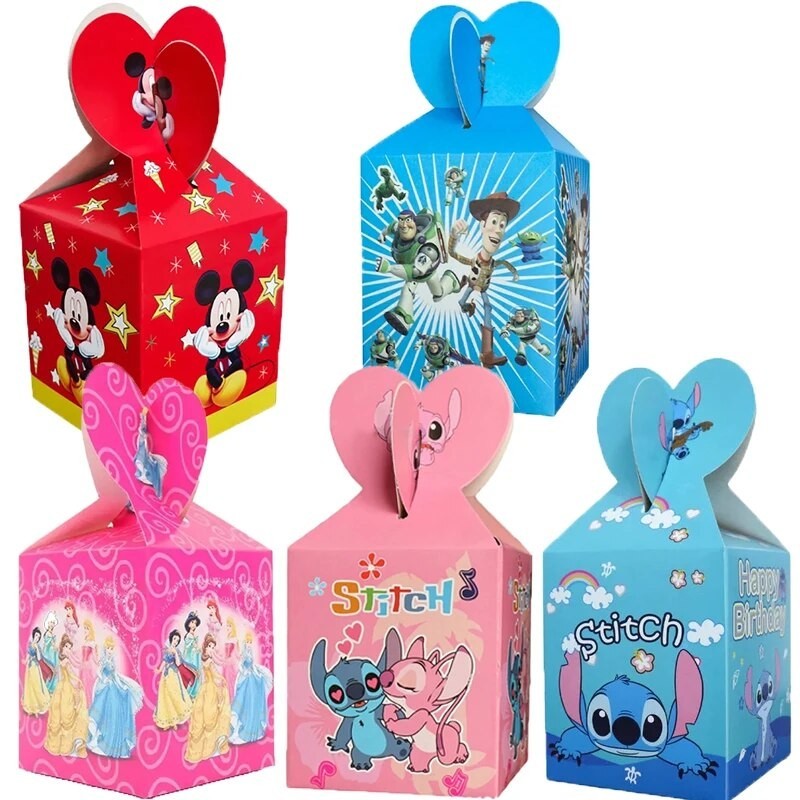 Cartoon Candy Box Party Decoration Encanto Princess Stitch Spiderman ...