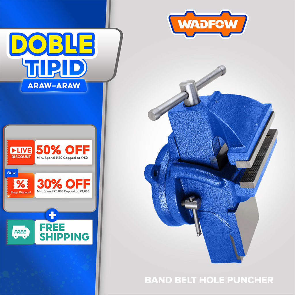 Wadfow Bench Vise Gato With Anvil Tape 6"/150Mm | Shopee Philippines