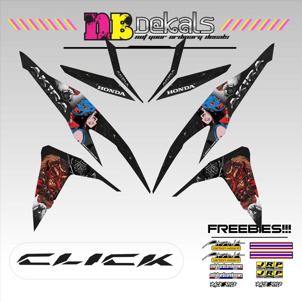 CLICK 125 V2 NEW DECALS AKIRA DESIGN | Shopee Philippines