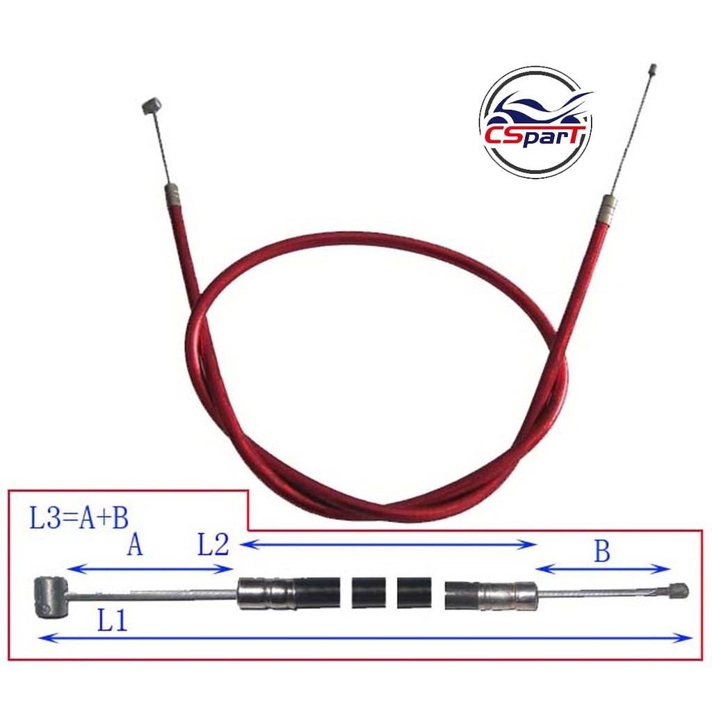 ️Red 72CM Throttle cable Mini Moto ATV Pocket Dirt Pit Bike Scooter ...