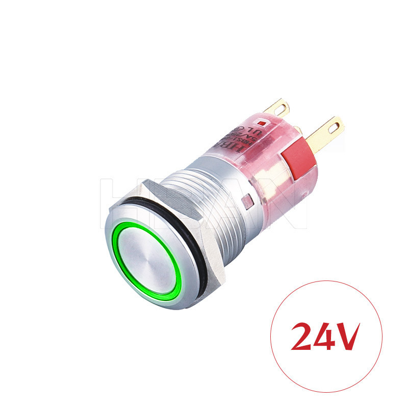 HBS1-AGQ series metal anti vandal stainless steel 16mm led switch push ...