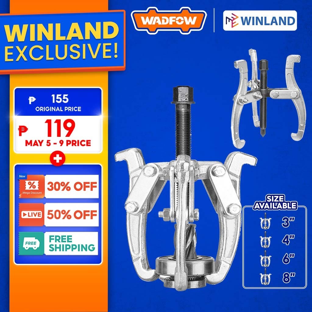 Wadfow by Winland 3-pins / 3 Jaws Gear Puller Remover Jaw Bearing ...