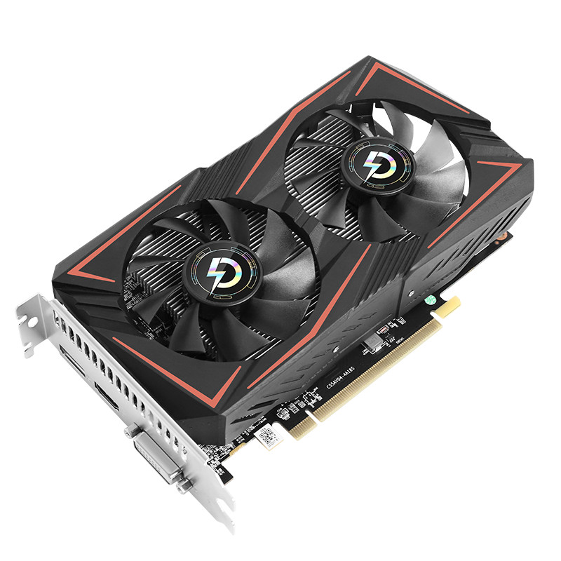 Peladn Original GPU AMD RX 550 4GB GDDR5 PC Dual Fan Graphics Card ...