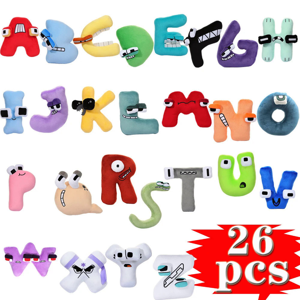 Alphabet Lore Plush Toys 26 letters Animal Plushie Education Doll For ...