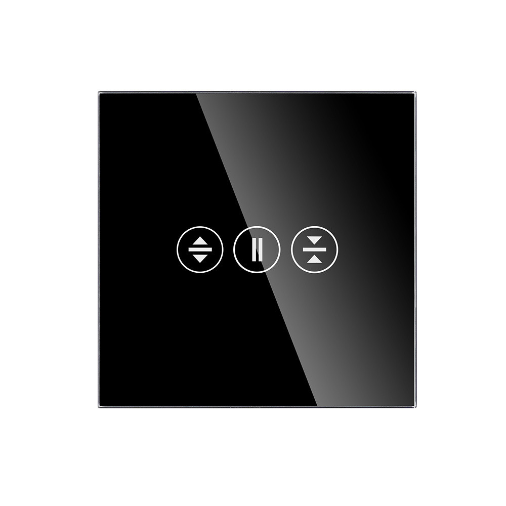 Tuya Smart Life Wifi Curtain Switch Arc Glass Touch Switch For Electric ...