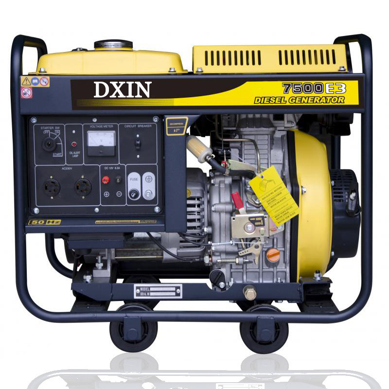 air cooled low noise small 5kw 5kva diesel portable generator with ...