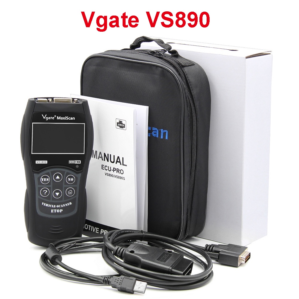 ☂Vgate VS890 VS890S MaxiScan OBD2 Diagnostic Scanner Engine Analyzer VS 890 Car Code Reader ...