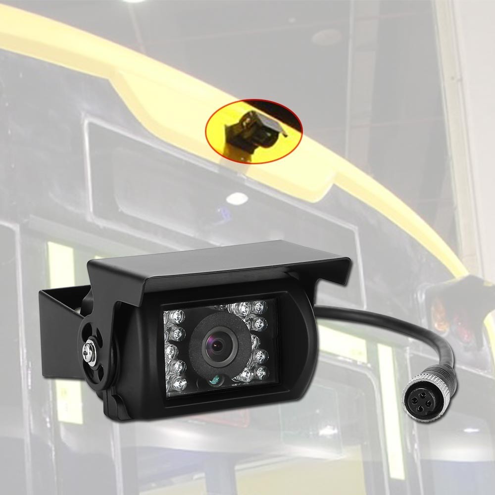 Heavy Duty Bus CMOS Camera 4 Pin Wide View Angle Night Vision Car ...