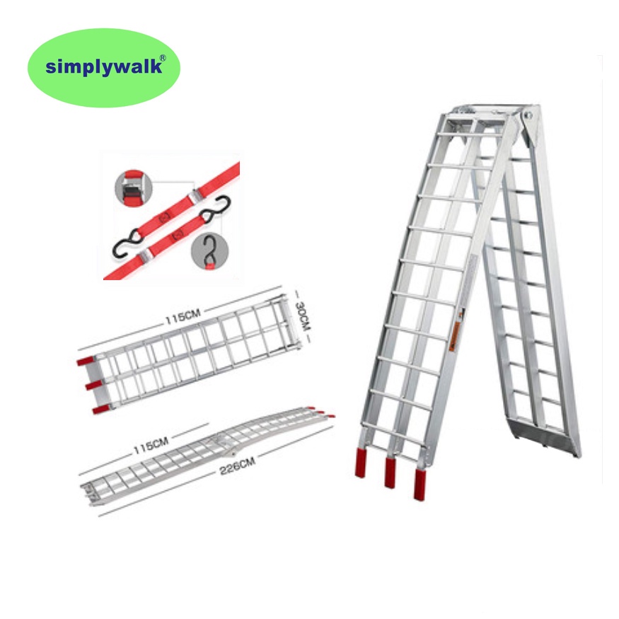 Aluminum loading motocross ramp motorized motorcycle ramp | Shopee ...