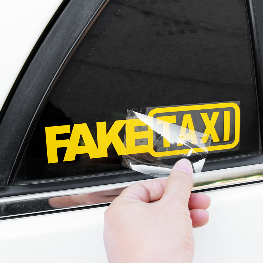 FAKE TAXI Reflective Car Sticker Window Bumper Sticker for Chery Tiggo ...