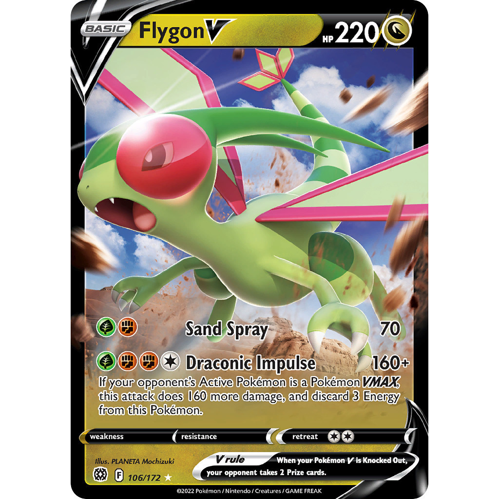 Flygon V - 106/172 - Ultra Rare - Sword & Shield: Brilliant Stars ...