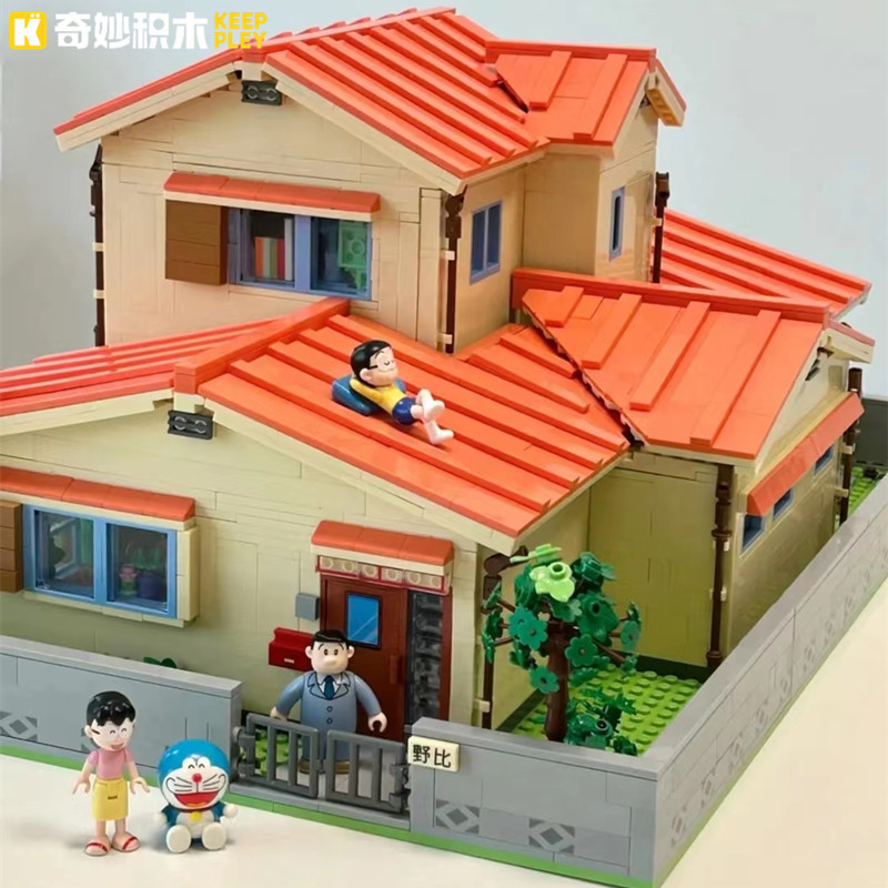 Keeppley Doraemon Building Blocks Nobita Nobi Home Model Kawaii ...