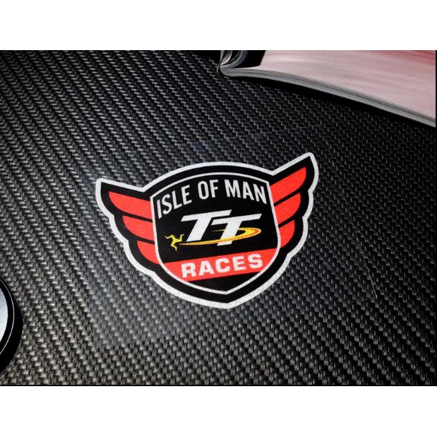 유Reflective Isle Of Man TT Races Stickers Manx T/T Tourist Trophy ...