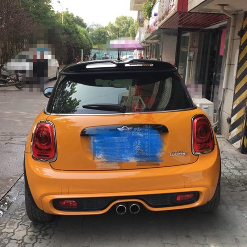 Carbon Fiber /FRP JCW Roof Spoiler Glossy Carbon fiber Rear Window Wing ...