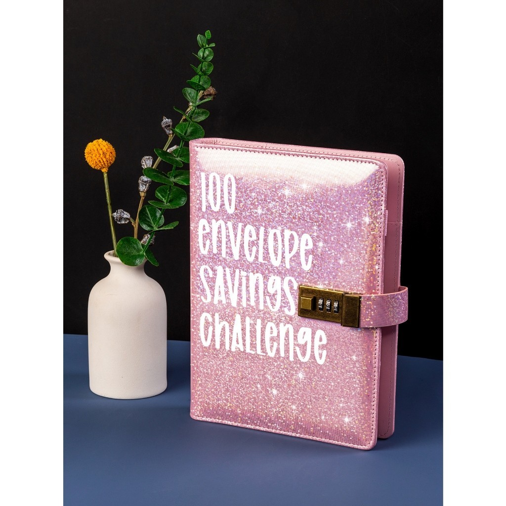 100 Envelopes Money Saving Challenge Binder Notebook Cash Envelops ...