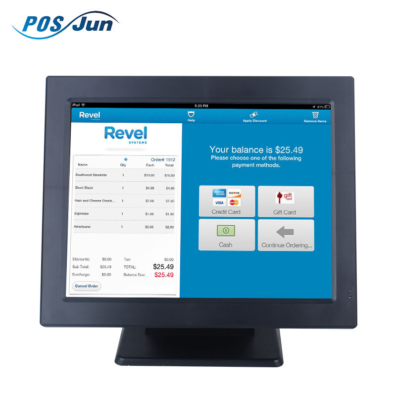 All in one touch screen machines pos automatic cashier machine for sale ...