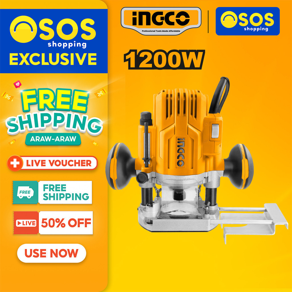 Ingco Original Electric Router RT12008 1200W •OSOS• | Shopee Philippines