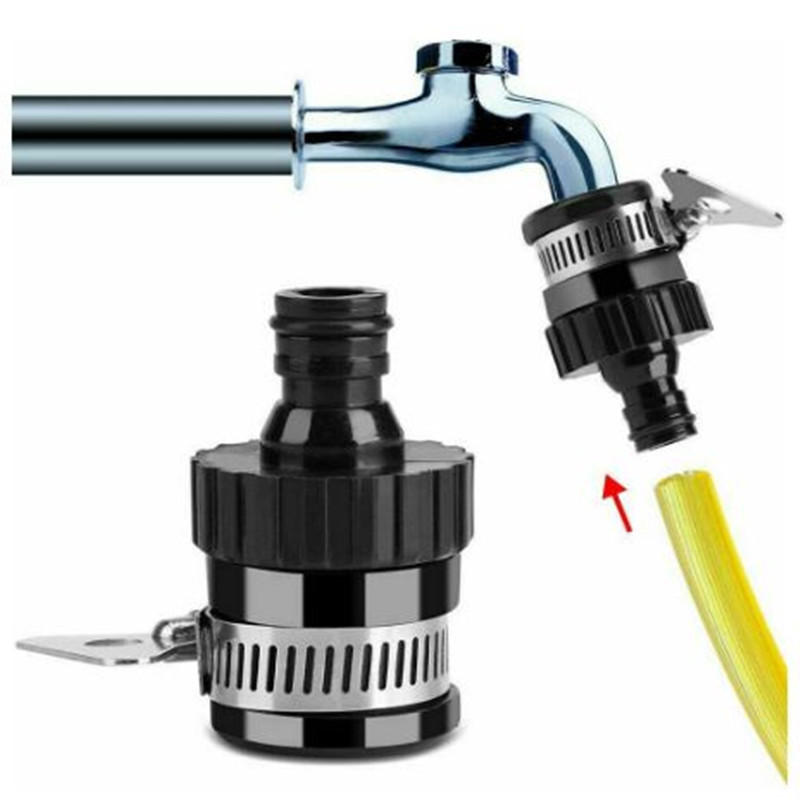 ☏2pcs Universal Kitchen Bath Tap Faucet Adapter Garden Hose Pipe Tap
