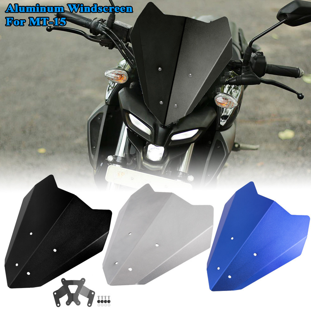 ⋛Motorcycle Aluminum Sports Windshield Windscreen Visor Viser Wind ...