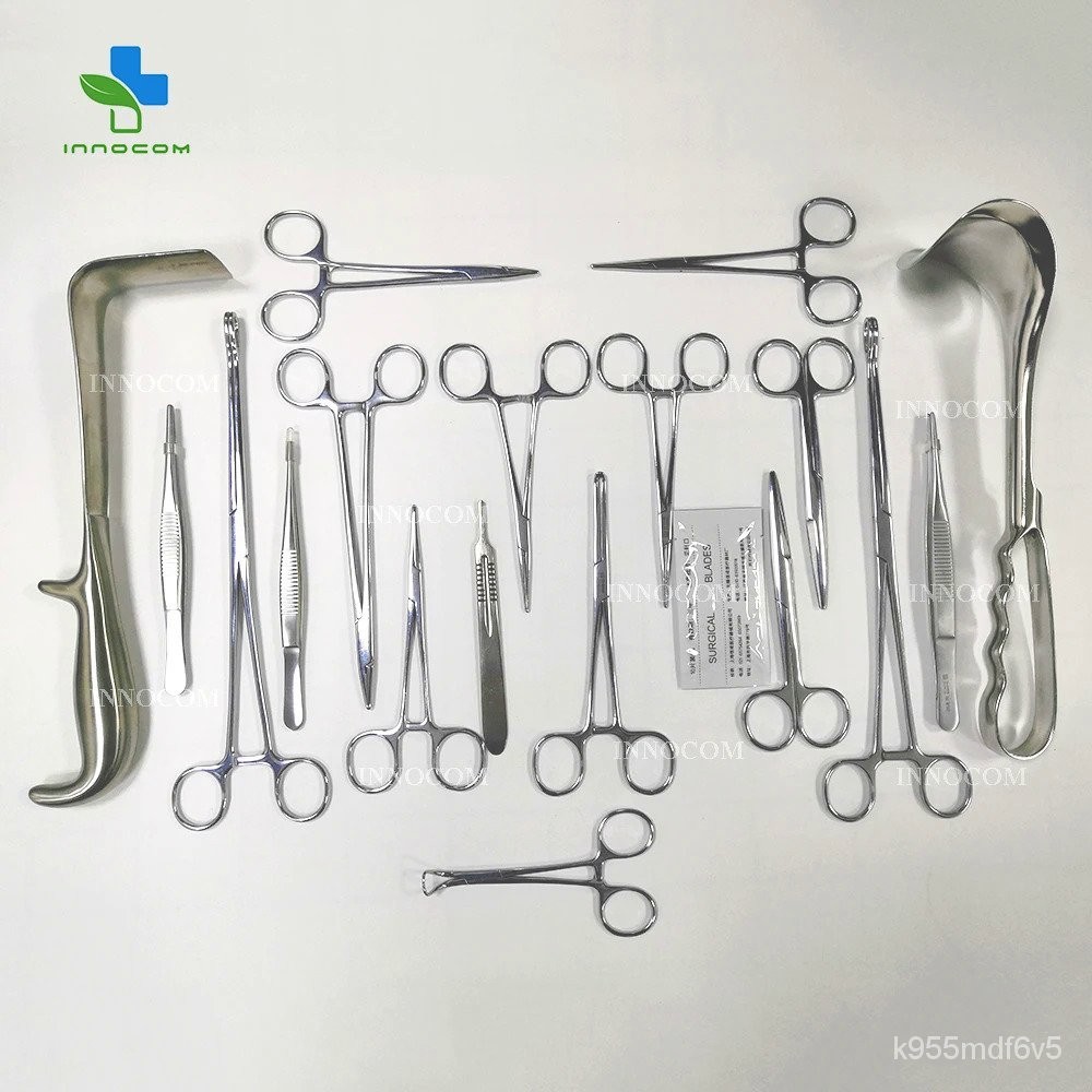 Medical Obstetric Gynecological Surgery Cesarean Section Surgical Instrument Kit Stainless Steel ...