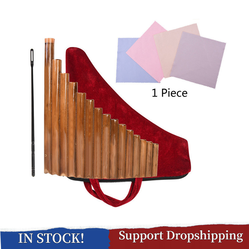 ♟Pan Flute 15 Pipes Natural Bamboo Wind Instrument G Key Chinese ...