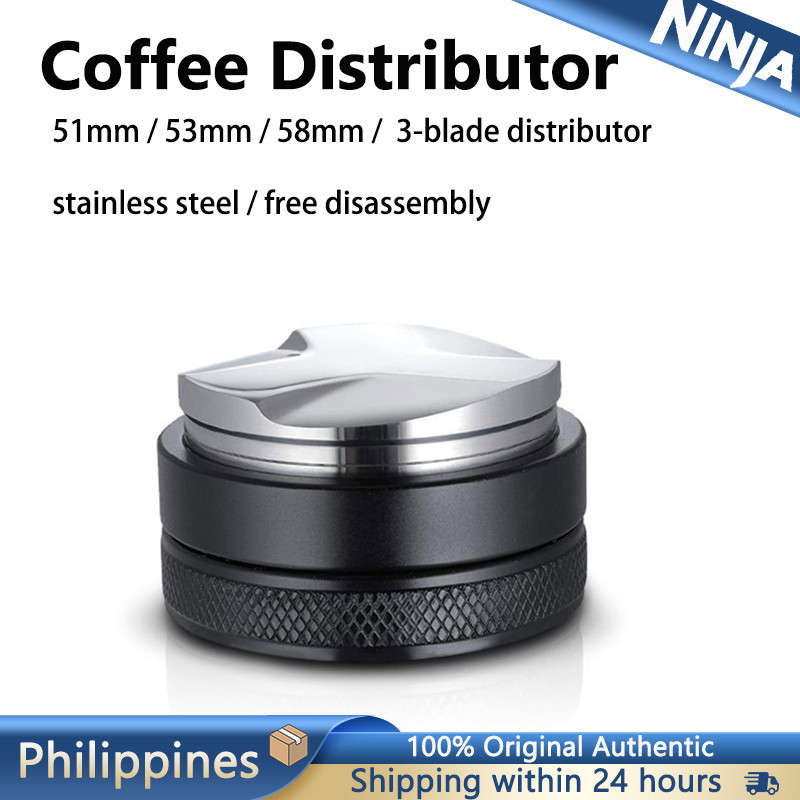 Dual Head Coffee Leveler Adjustable 51/53/58mm Stainless Steel Coffee ...