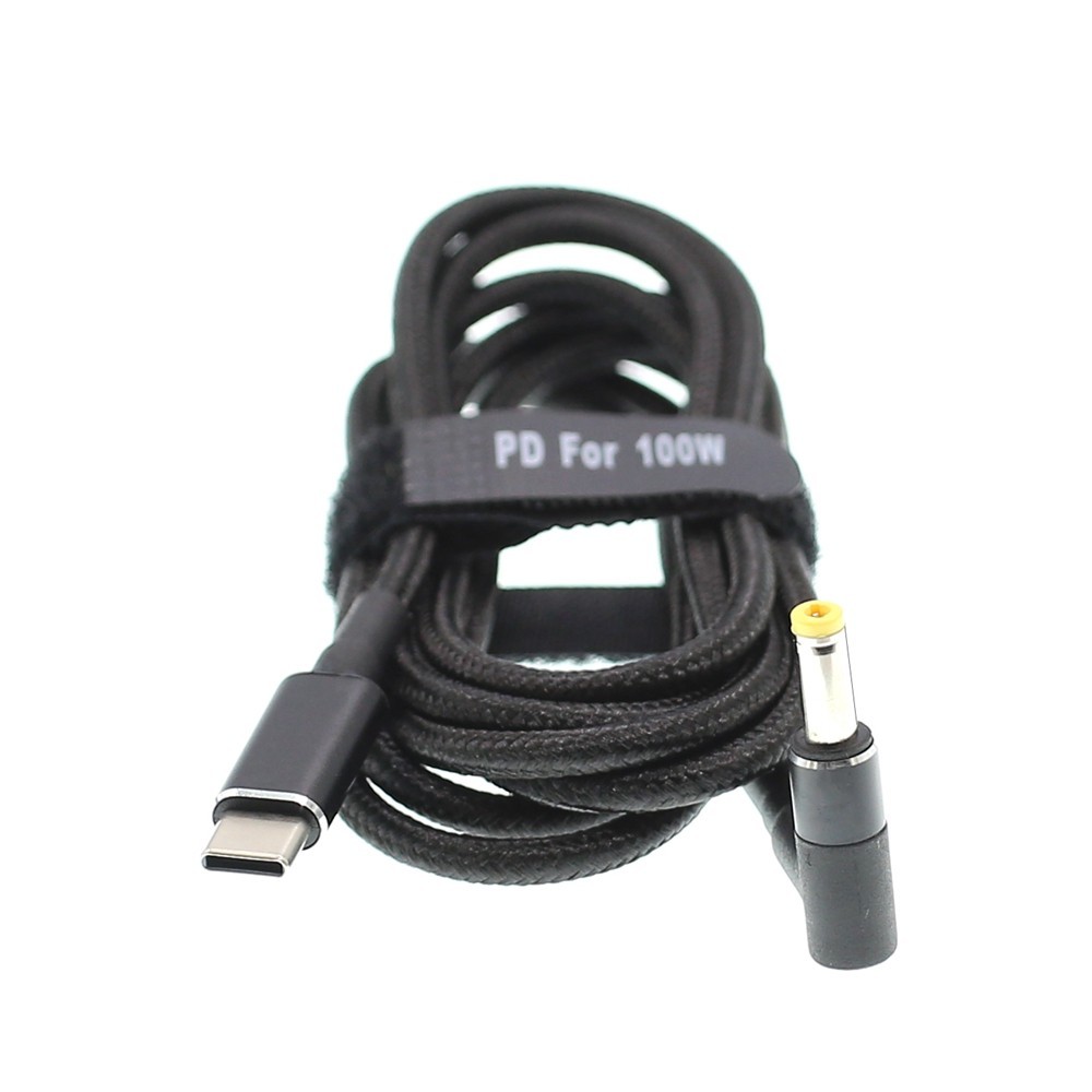 Load 100W PD Type-C to 4.8x1.7 Power Cable for HP Compaq Notebook ...