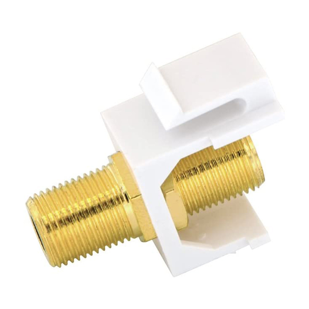 웃10-Pack RG6 Jack Insert, Coaxial Cable Connector F-Type RG6 Connectors ...