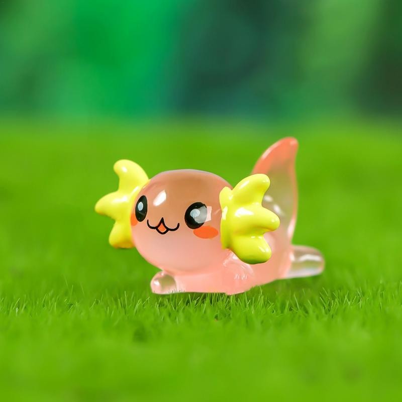 ☬Mini Axolotl Figures Cute Resin Axolotl Figure In The Dark Safe ...