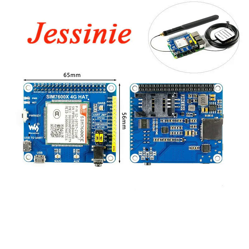 for Raspberry Pi 4th Generation 3b+ SIM7600CE 4G Development Expansion ...