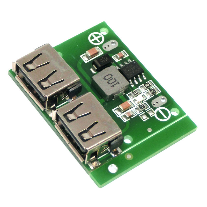 9V 12V 24V to 5V DC-DC step-down charger power module dual USB output ...