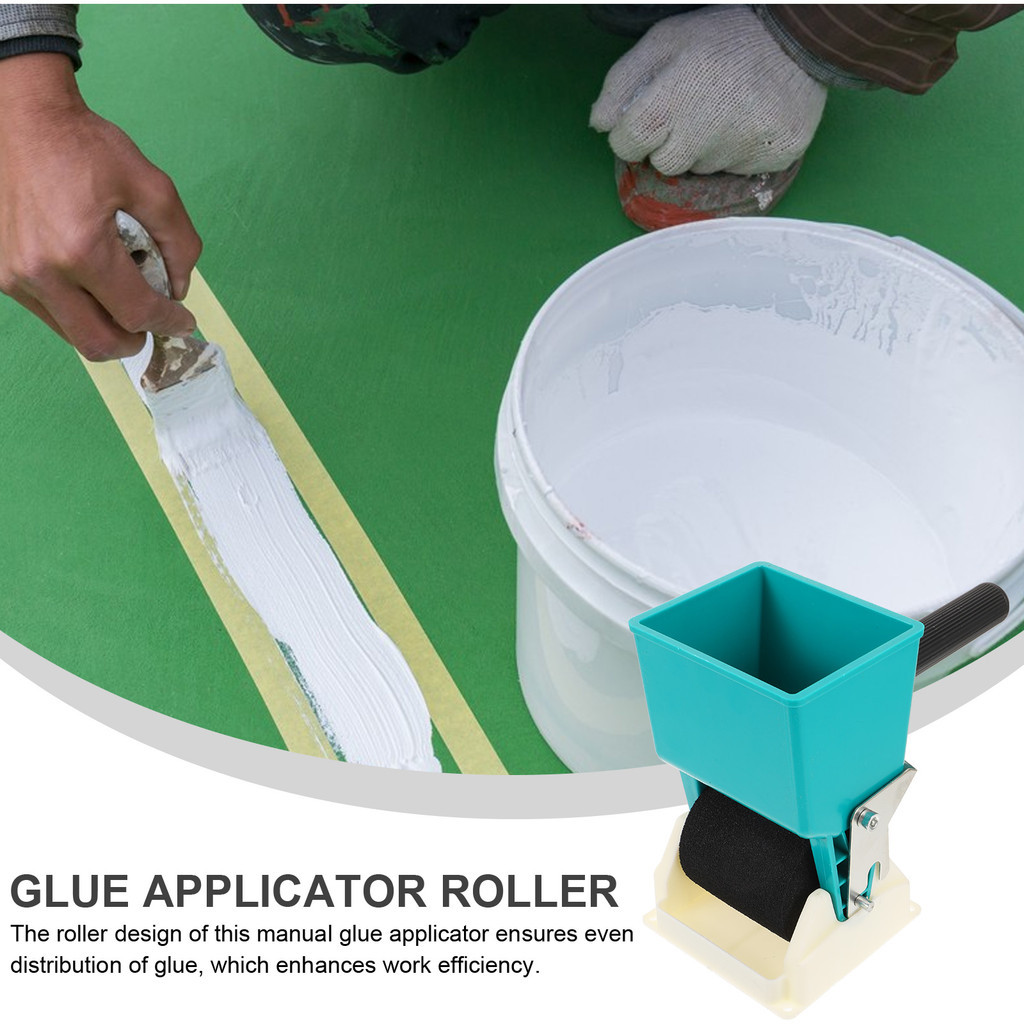 ☁Manual Glue Applicator Machine Coating Gluing Tool Roller Wallpaper for Work Spreader Carton ...