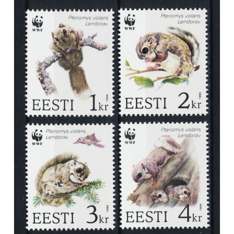 4 PCS, Estonia Post Stamp, 1994, Flying Hamster, Animal Stamp, Real ...