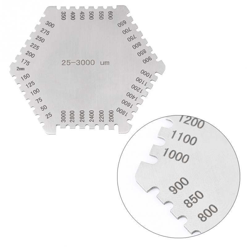 ⋛1/2/4PCS NEW Stainless Steel Hexagon Wet Film Comb Instrument High ...