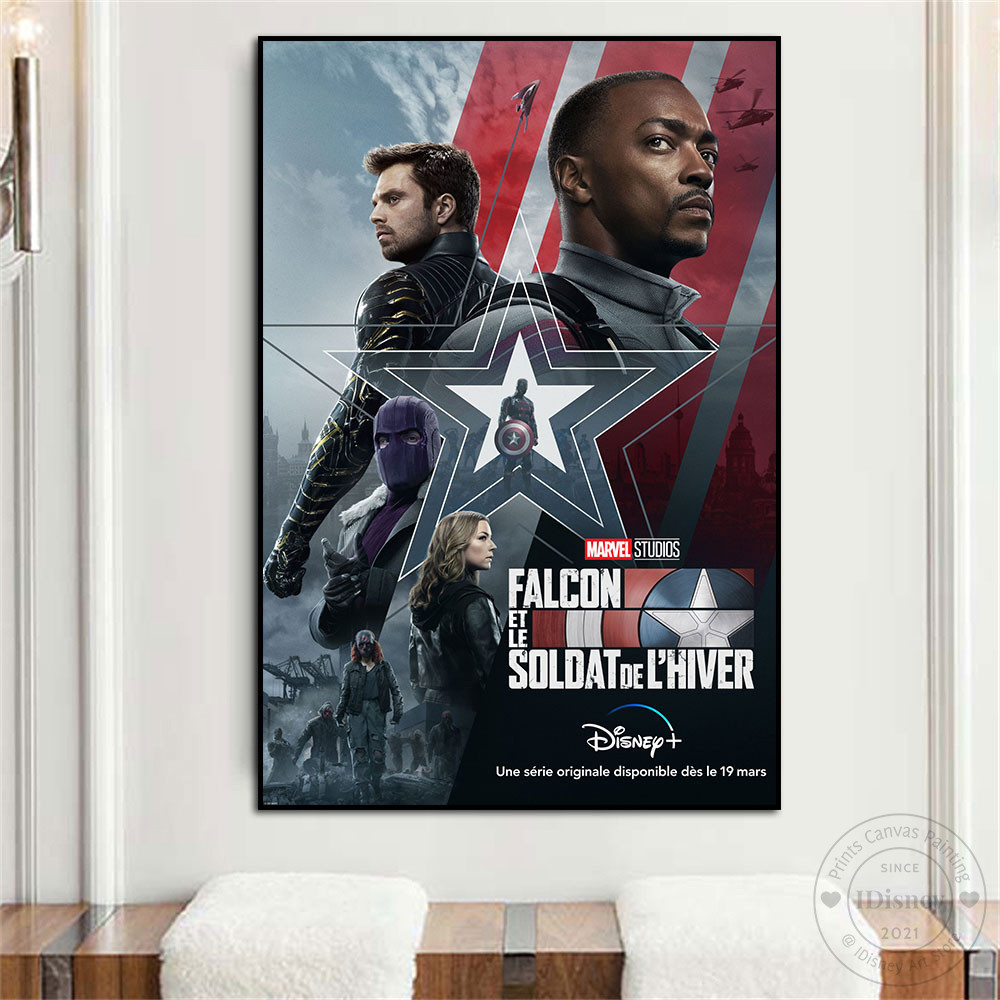 Marvel 2021 TV Series Poster The Falcon And The Winter Soldier Print ...