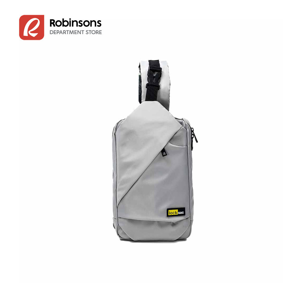 Locksac Nylon Crossbody Bag Grey | Shopee Philippines