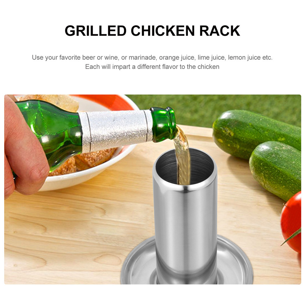 ☪Chicken Rack Chicken Stand Up Rack Bbq Chicken Stand Roaster Tool Beer ...